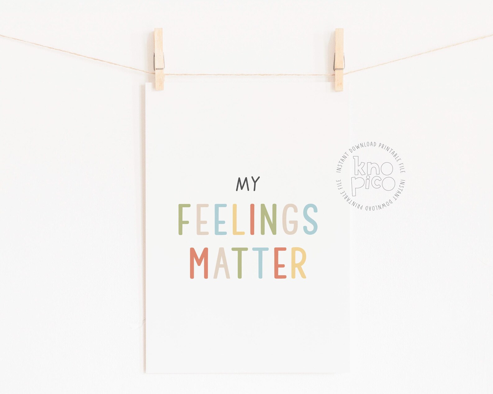 My Feelings Matter: Colorful Learning Poster | Emotional Education and ...
