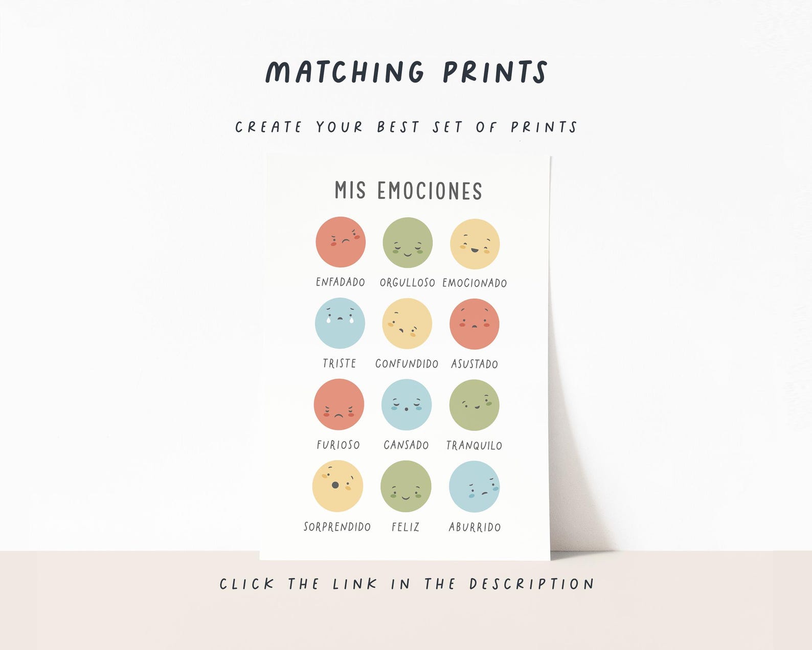 Spanish Emotional Regulation Poster for Kids: Mental Health Decor for ...