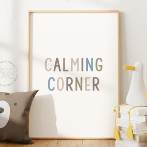 Calming Corner Poster: Learning Emotional Print for Kids | All Feelings ...