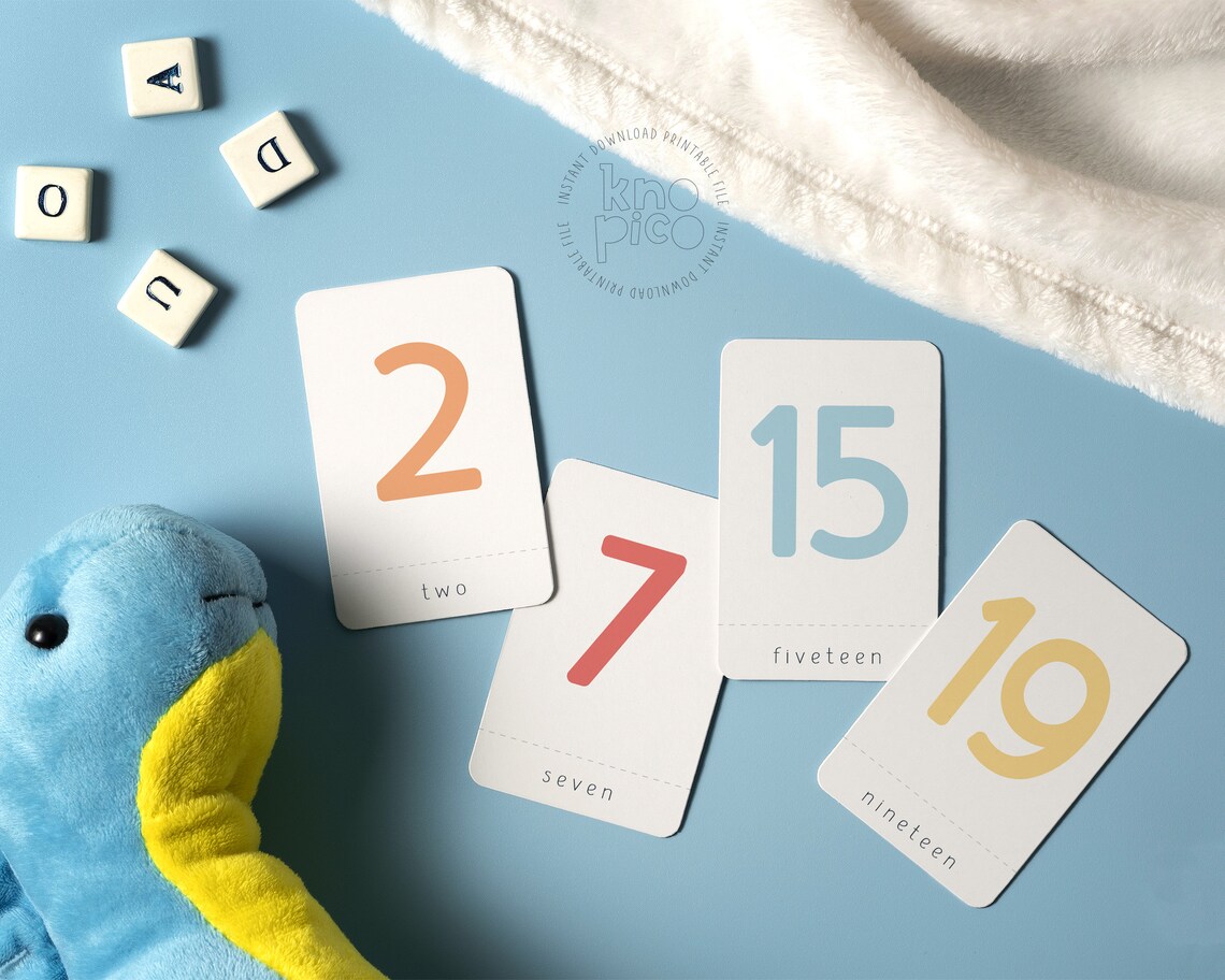 Transforming Counting Into an Adventure With Set of Numbers Flashcards ...