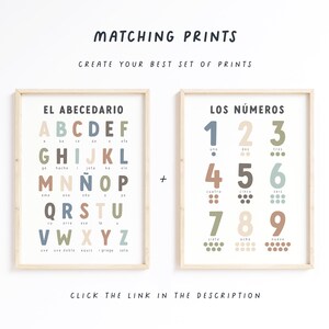 Spanish Alphabet Poster With Pronunciation | Educational ABC Poster for ...