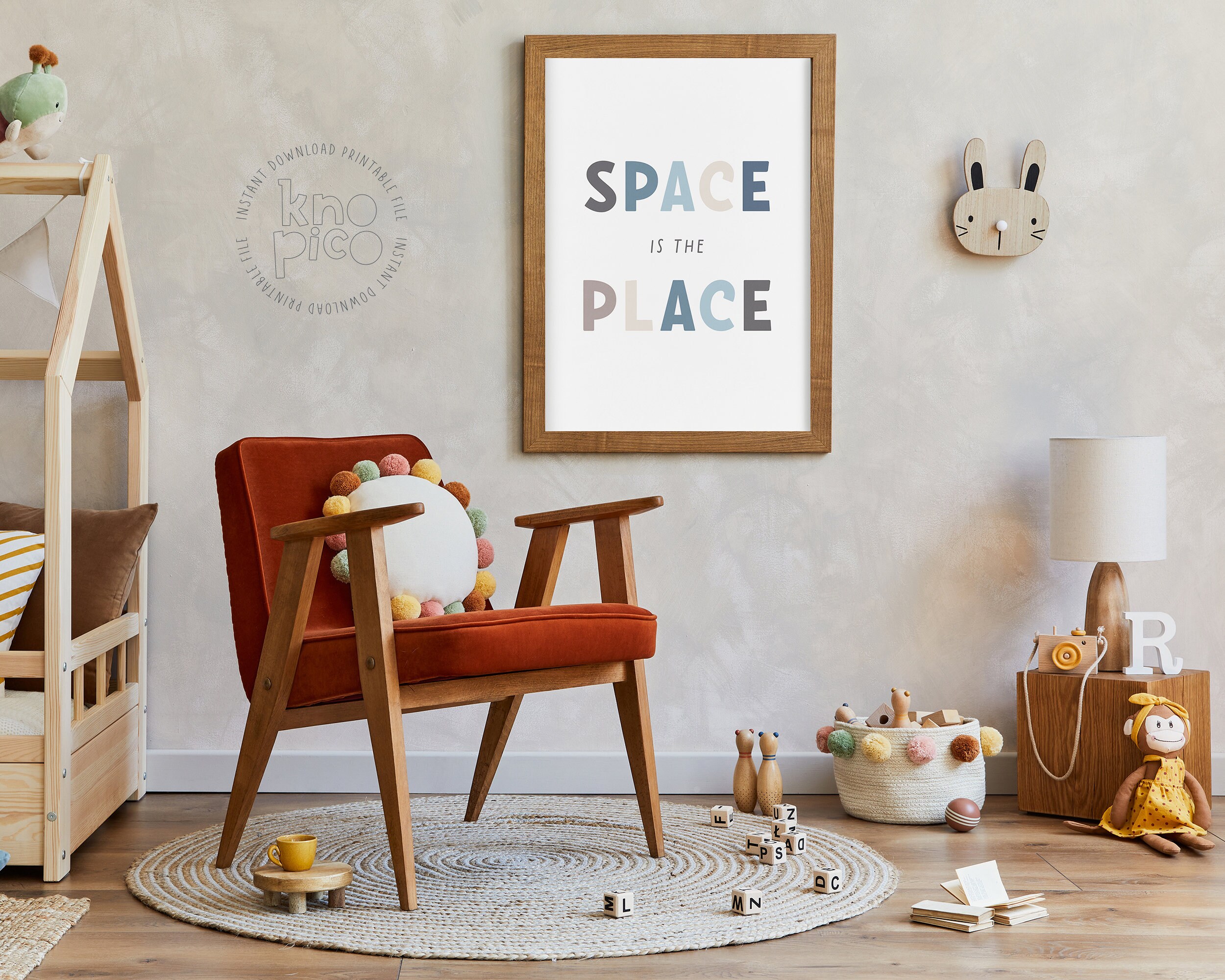 Printable Wall Art: Space is the Place Framed Nursery Poster | Perfect ...