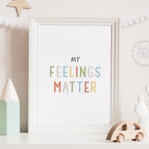 My Feelings Matter: Colorful Learning Poster | Emotional Education and ...