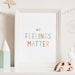 My Feelings Matter: Colorful Learning Poster | Emotional Education and ...