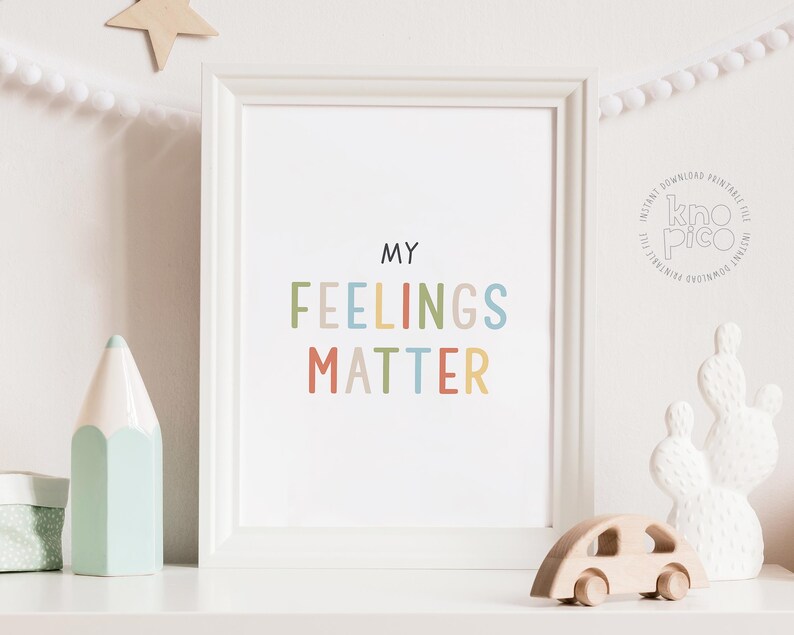 My Feelings Matter: Colorful Learning Poster | Emotional Education and ...