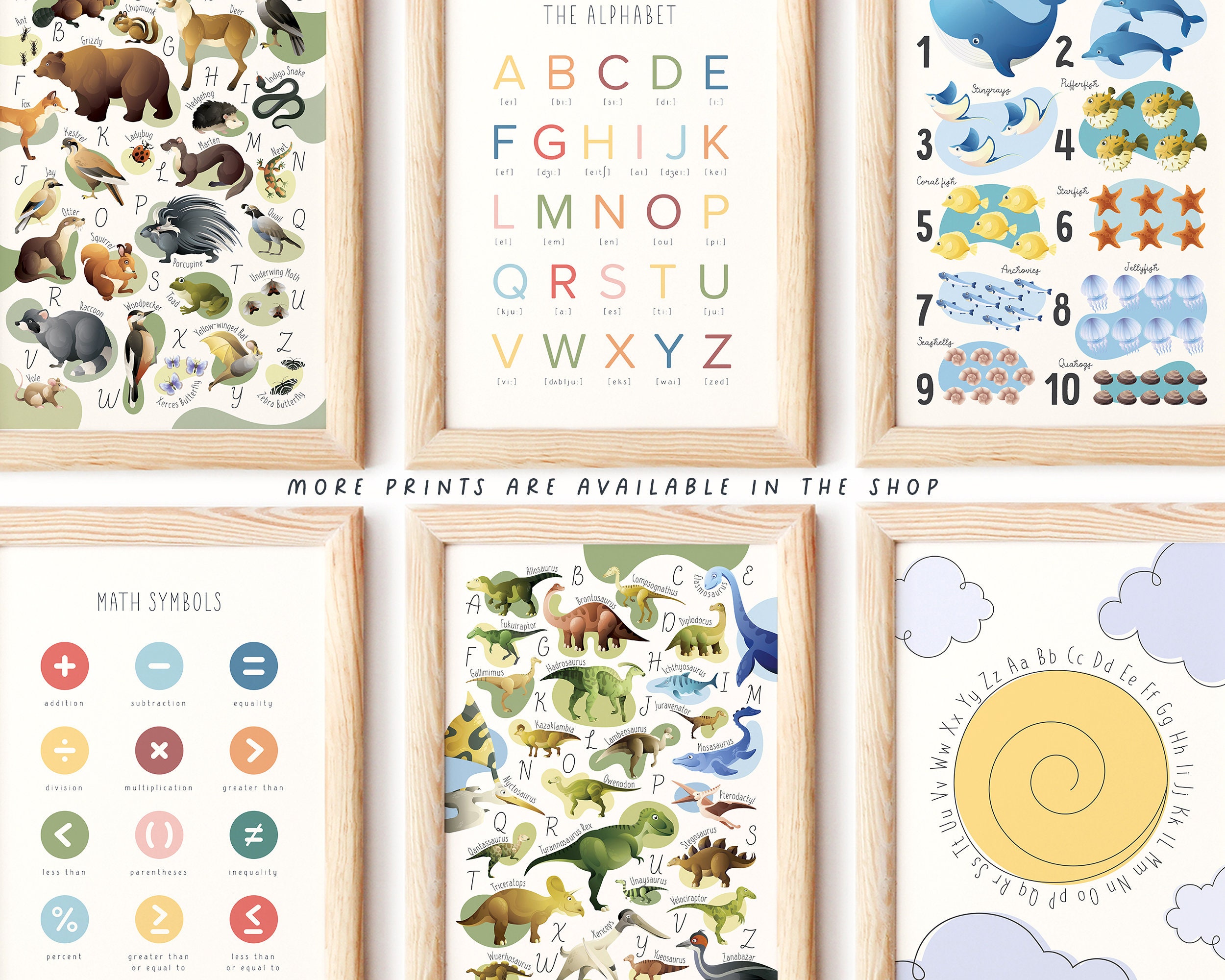 Jurassic World of Early Learning Dinosaur Flashcards and ABC Poster Set ...