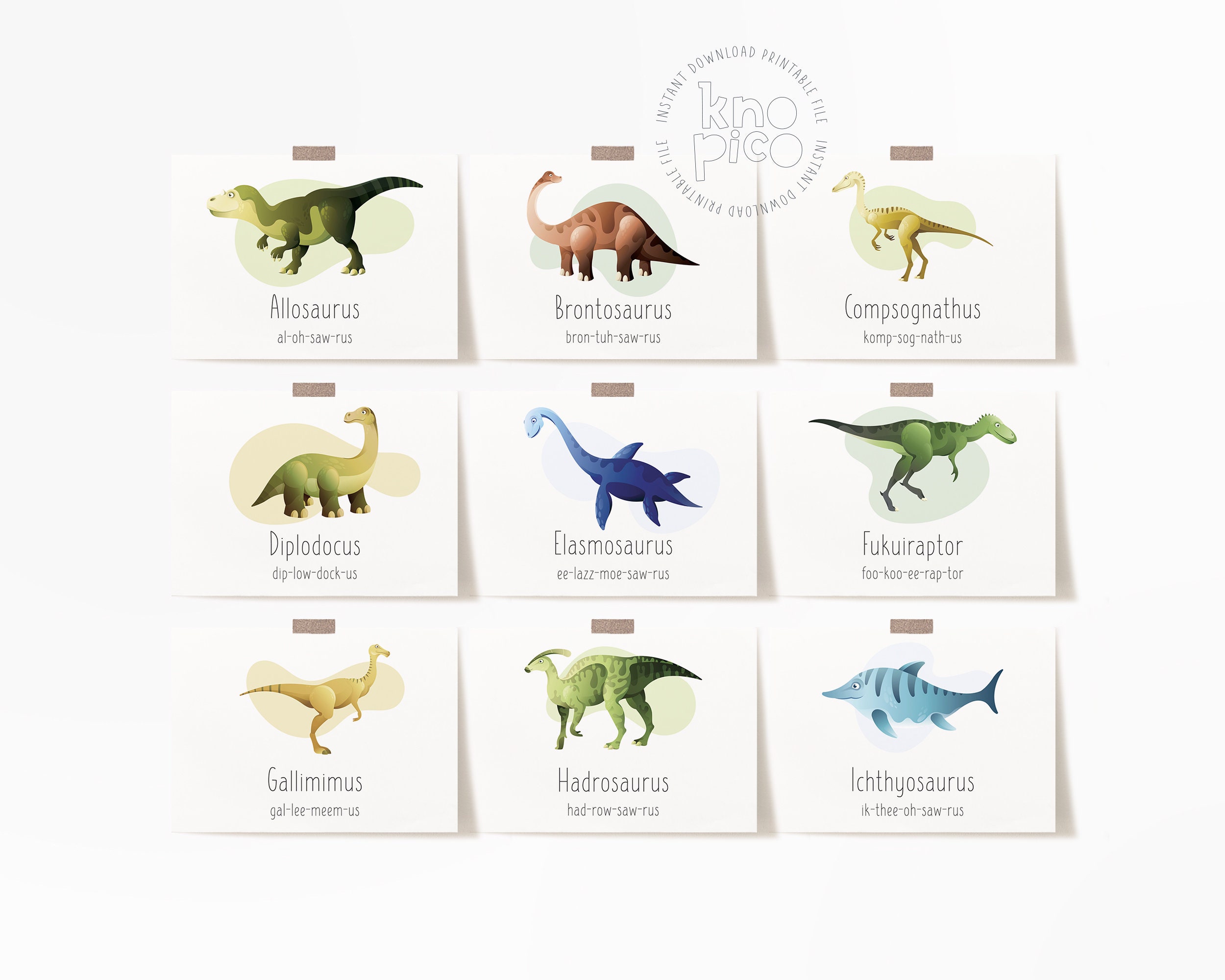 Jurassic World of Early Learning – Dinosaur Flashcards and ABC Poster ...
