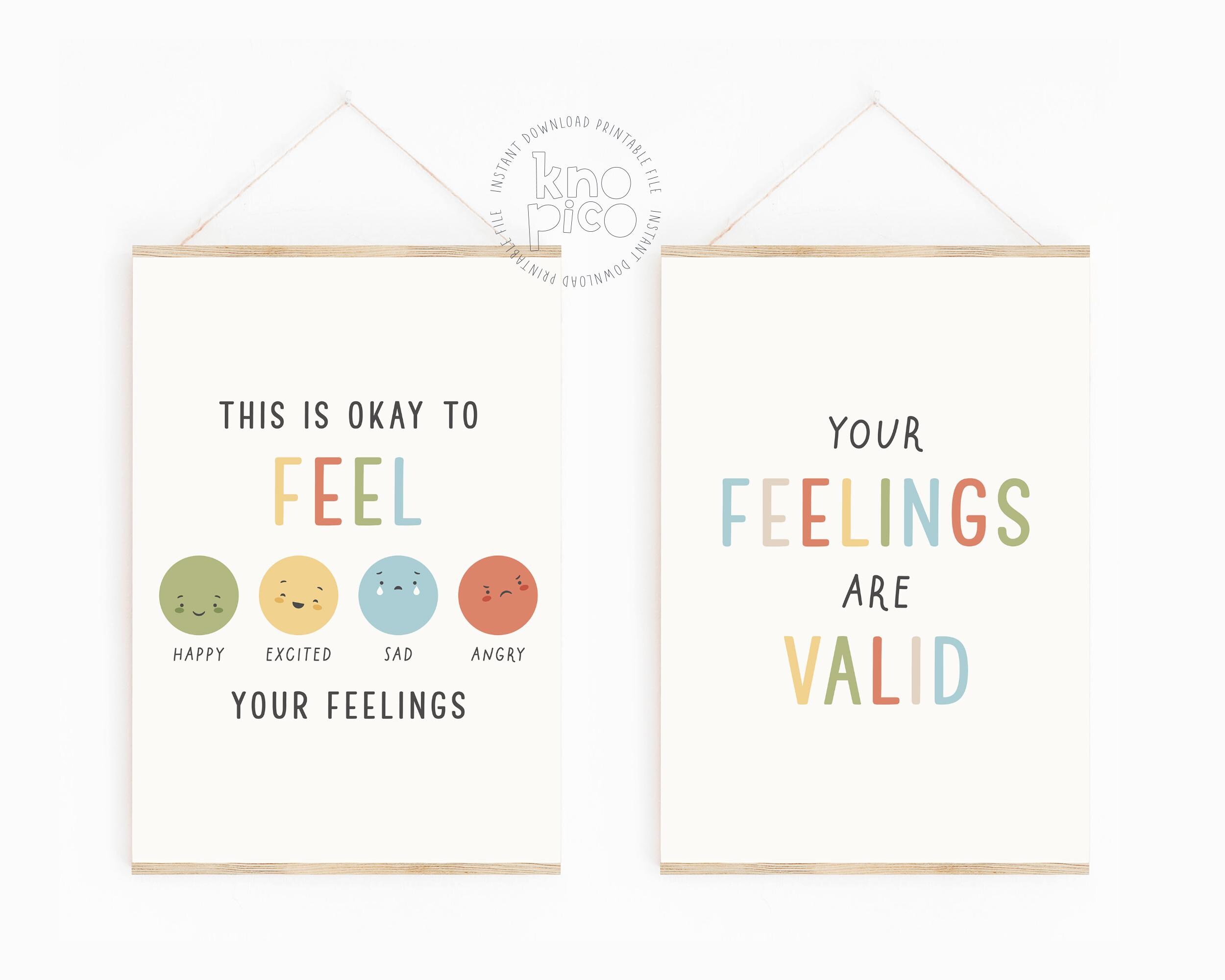 Set of 2 Educational Posters: Rainbow Affirmations for Preschool ...