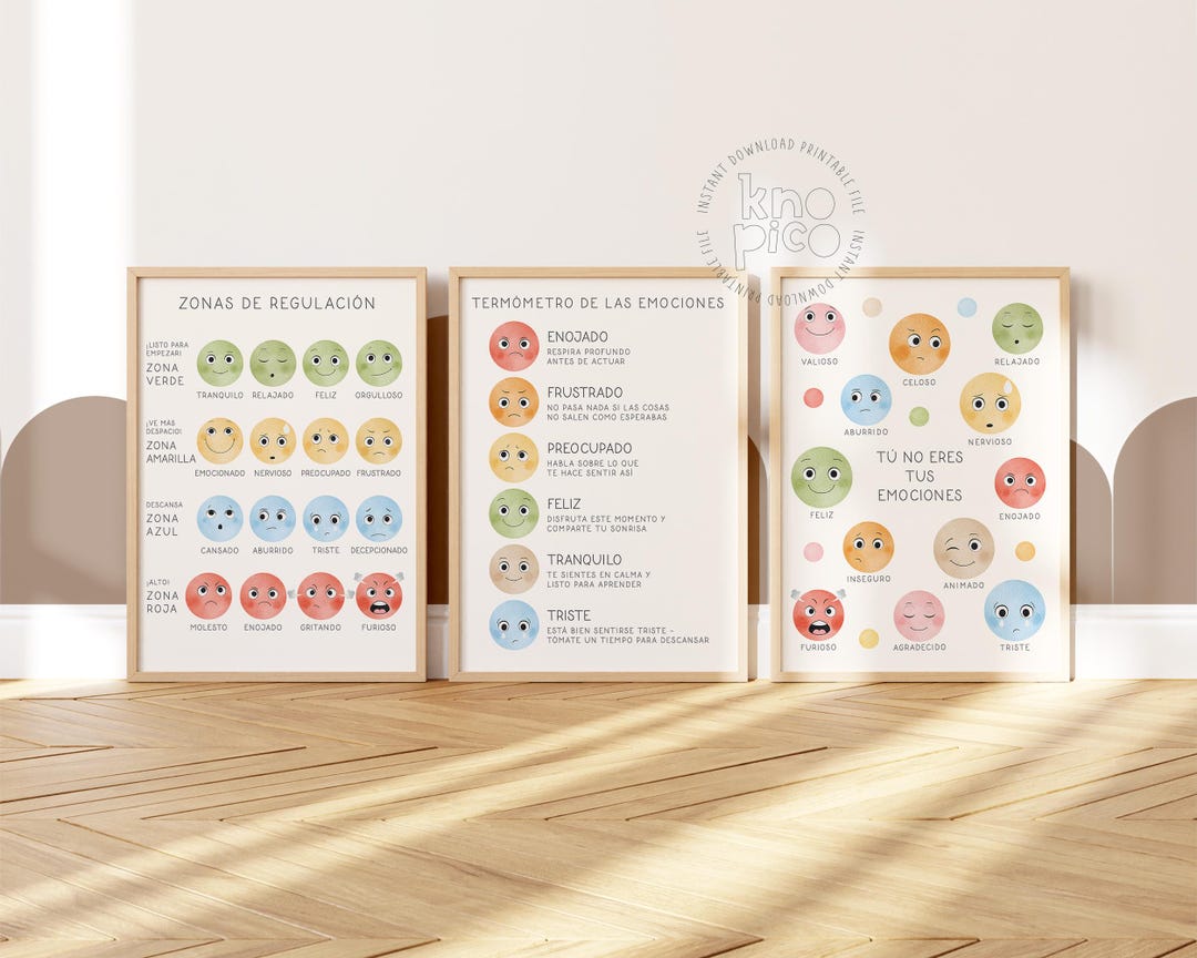 Zones of Regulation, Emotions Poster and Feelings Thermometer: Kids ...