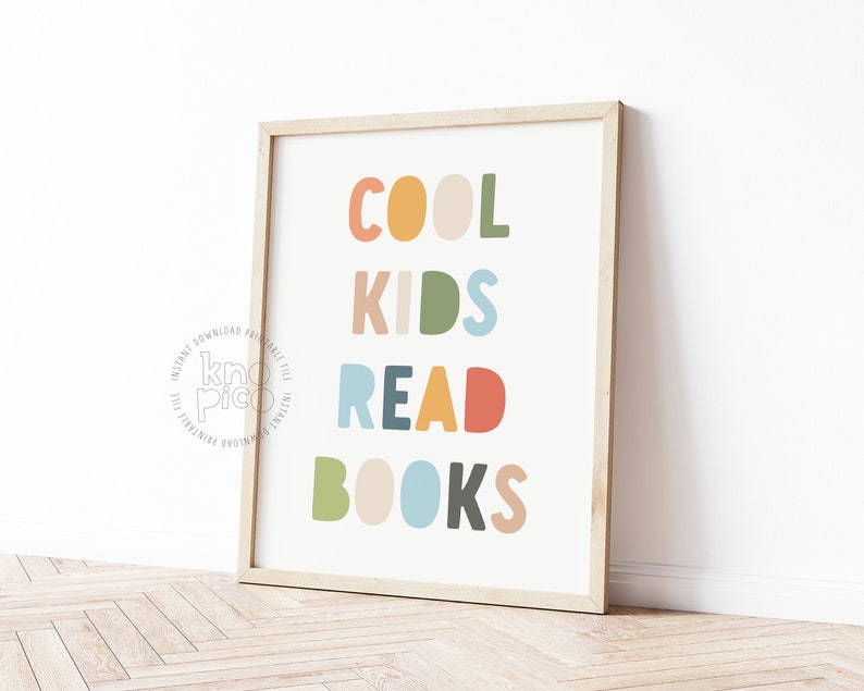 Inspirational Quotes Wall Art for Kids Room: Educational Poster With ...