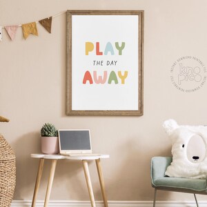 Colorful Printable Poster for Kids Room Wall Art | Nursery Prints ...