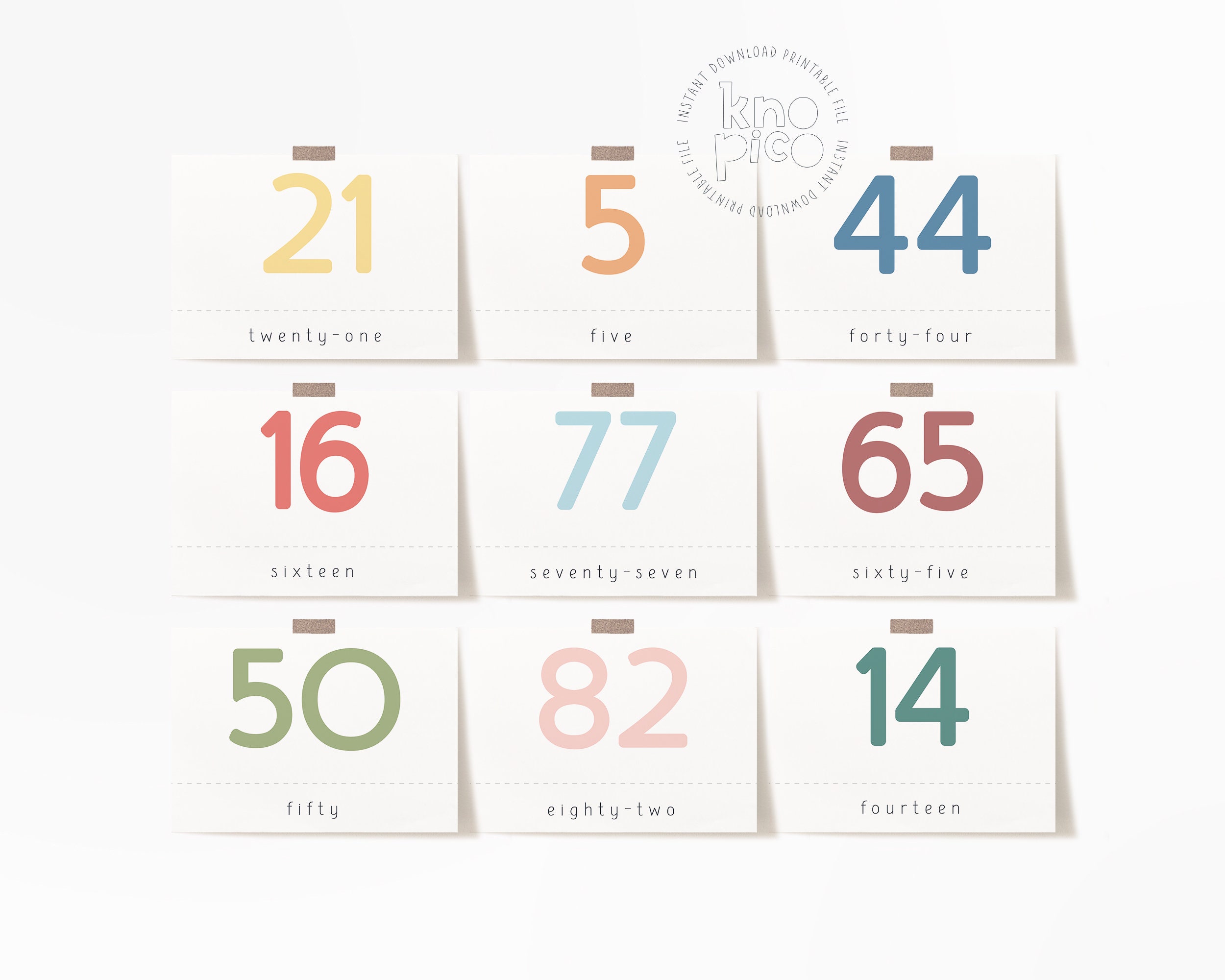 Numbers up to 100 & Math Symbols: Counting Adventures Flashcards Set ...
