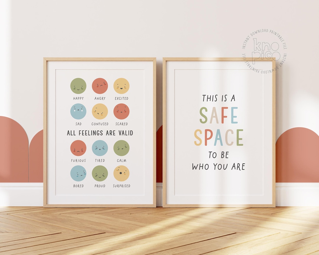 Set of Two Emotions Posters for Kids | Learning Emotions for ...