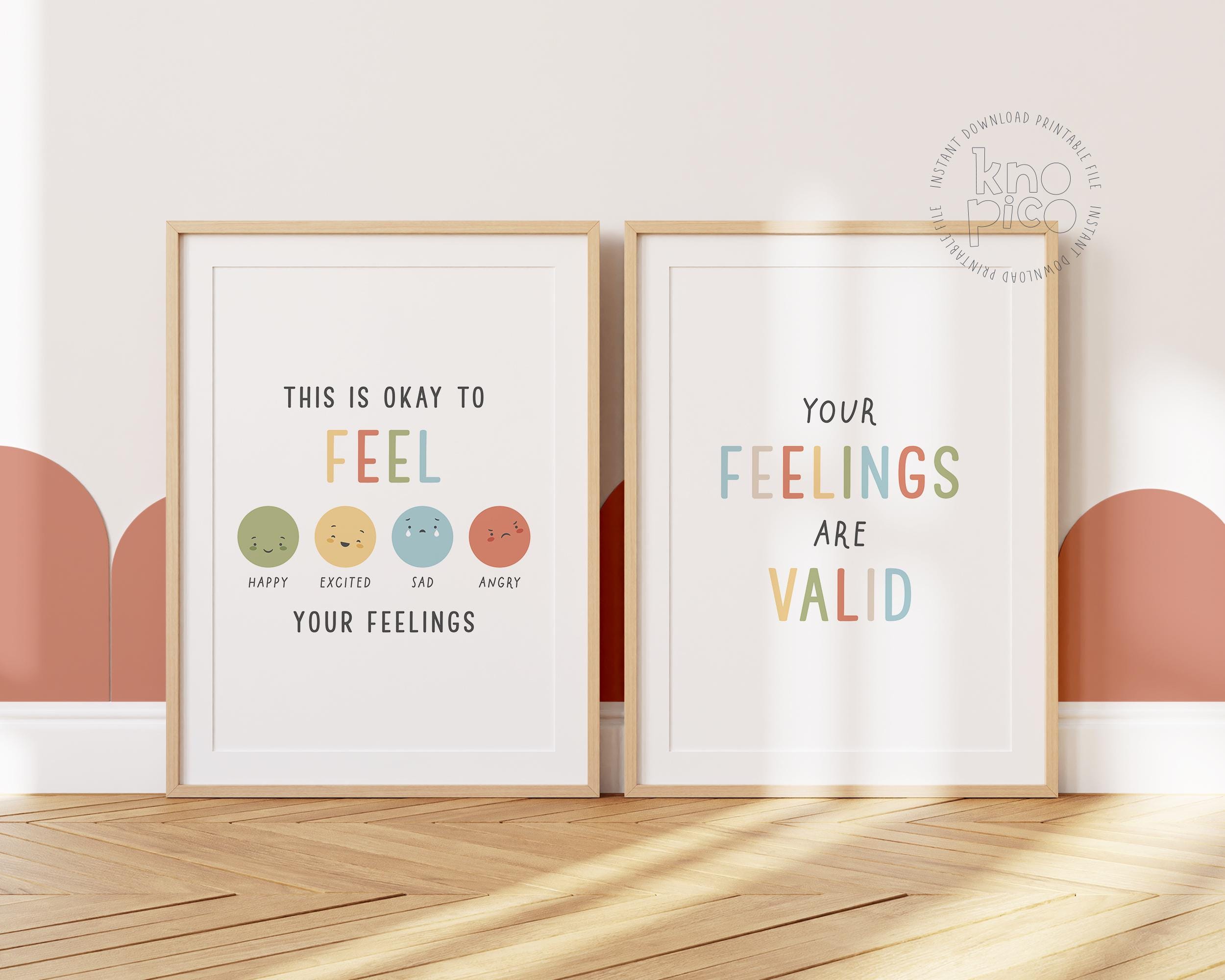 Set of 2 Educational Posters: Rainbow Affirmations for Preschool ...
