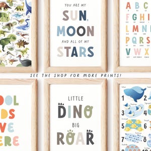 Outer Space Themed Affirmations Poster | Pastel Blue Colors Nursery ...