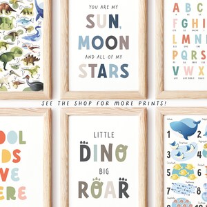 Aprende El Abecedario Y Números Hasta 20: Set De Pósters Educativos ...