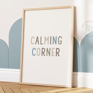 Calming Corner Poster: Learning Emotional Print for Kids | All Feelings ...