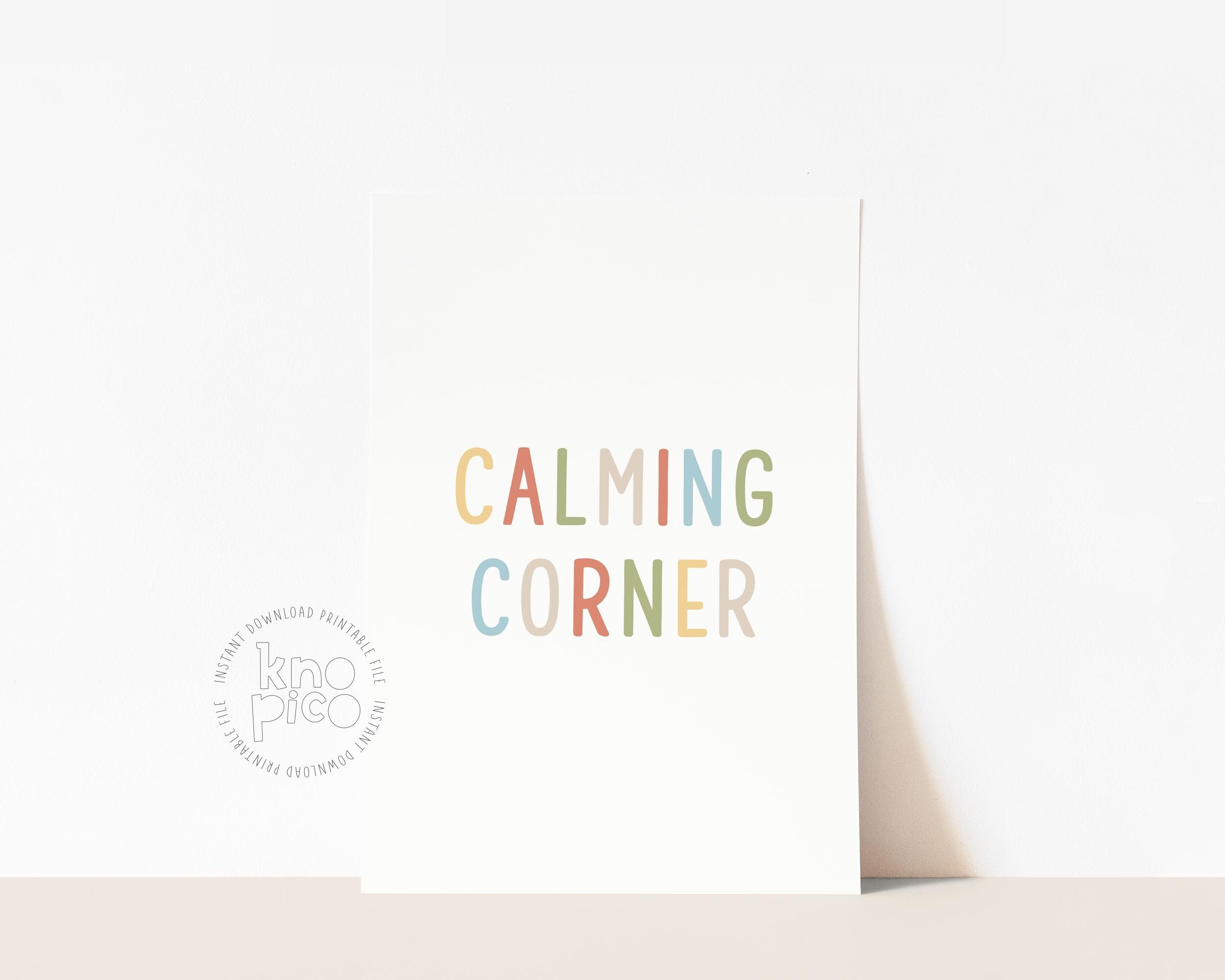 Emotional Education Prints for Kids: Calming Corner & Inhale Exhale ...