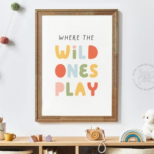 Inspirational Rainbow Printable Poster for Kids Room Wall Art Girl ...