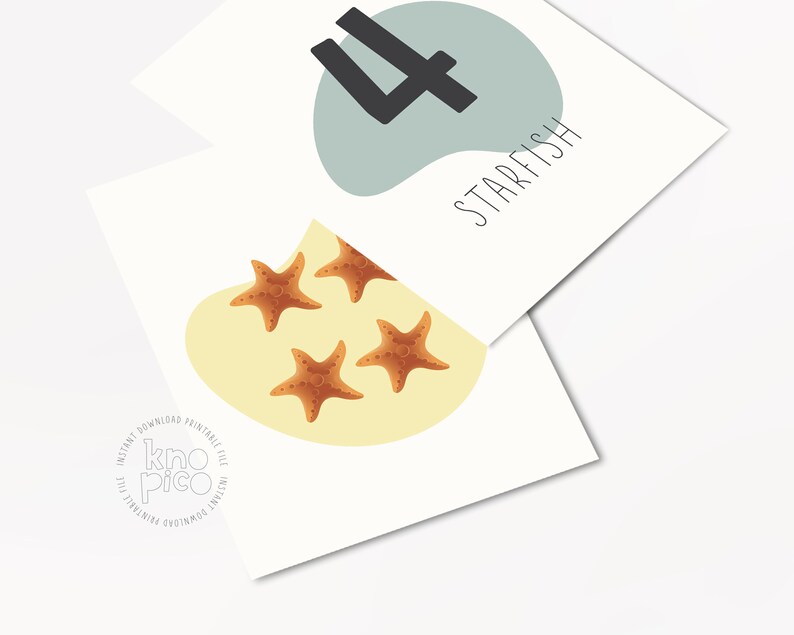 Printable Tool for Early Learning: Underwater Counting Adventure With ...