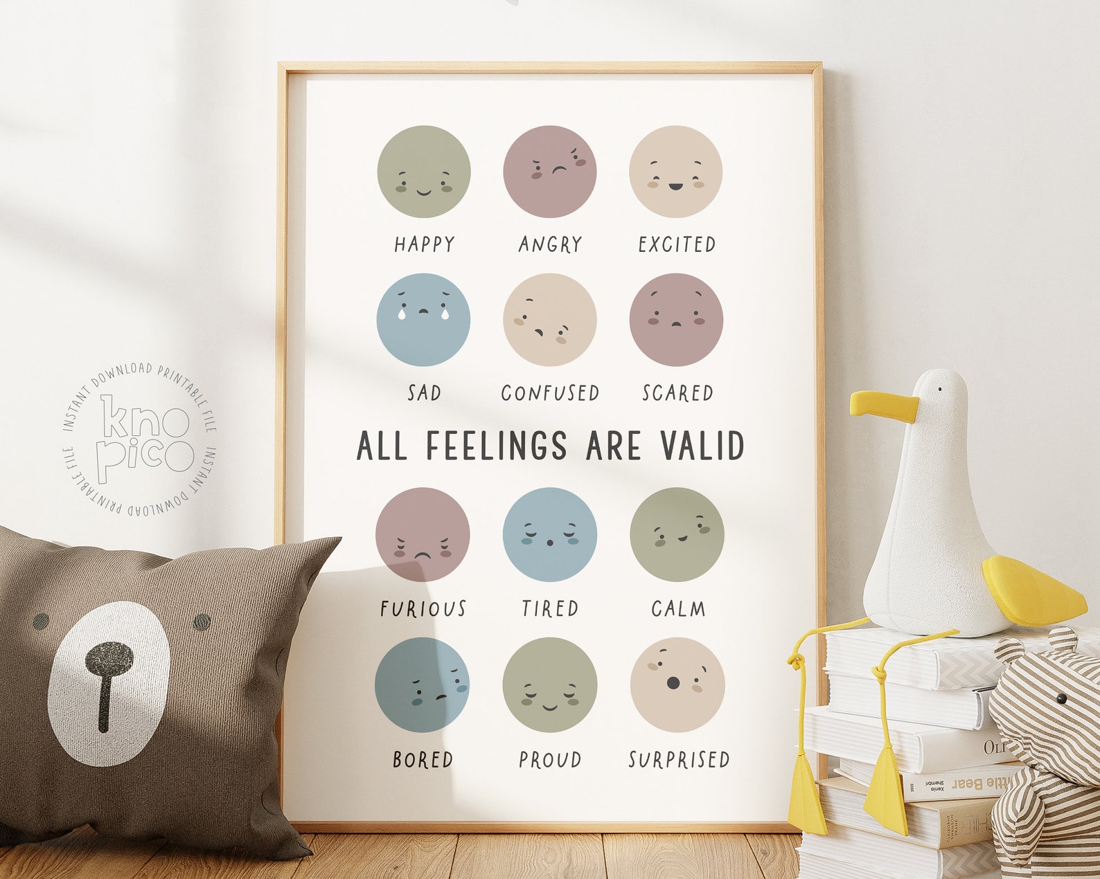 All Feelings Are Valid | Emotions Poster for Kids to Support Mental ...