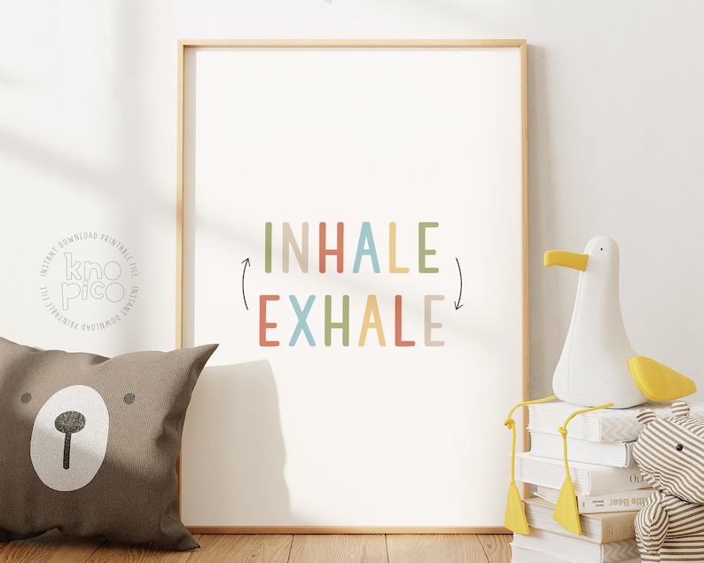 Inhale-exhale Feelings Poster | Learning Emotions for Kids | Digital ...