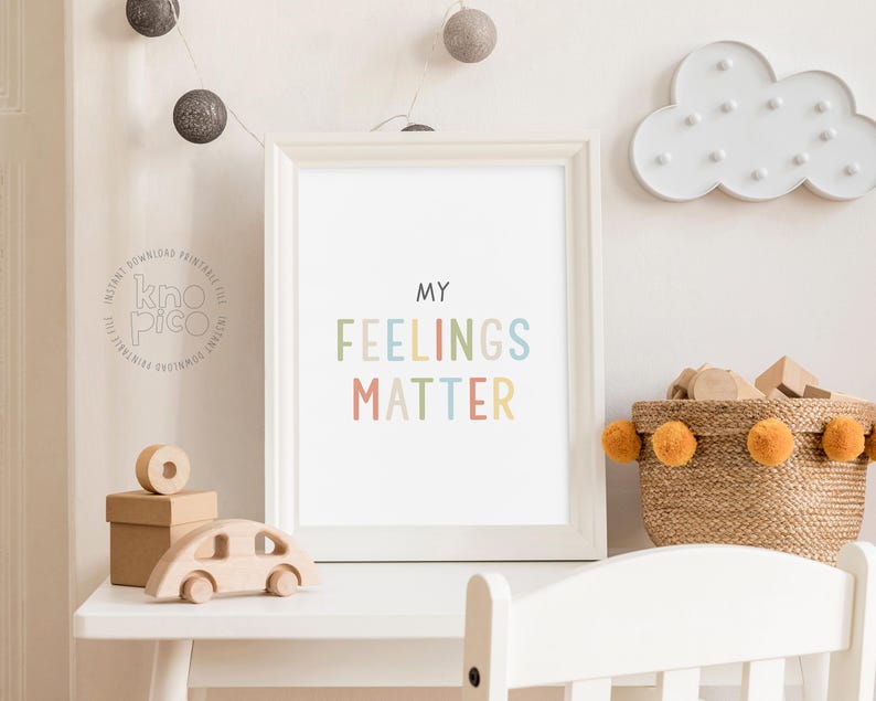 My Feelings Matter: Colorful Learning Poster | Emotional Education and ...