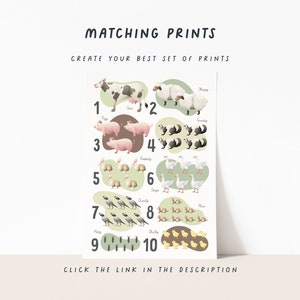 Learn the Alphabet and Numbers With This Set of Farm Animal Poster ...