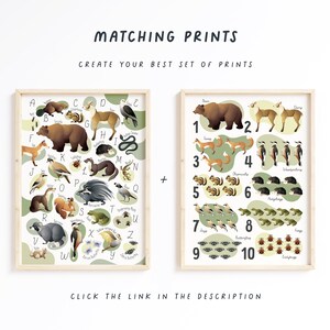 Woodland Animals With Numbers to 10 | Nursery Art for Early Learning ...