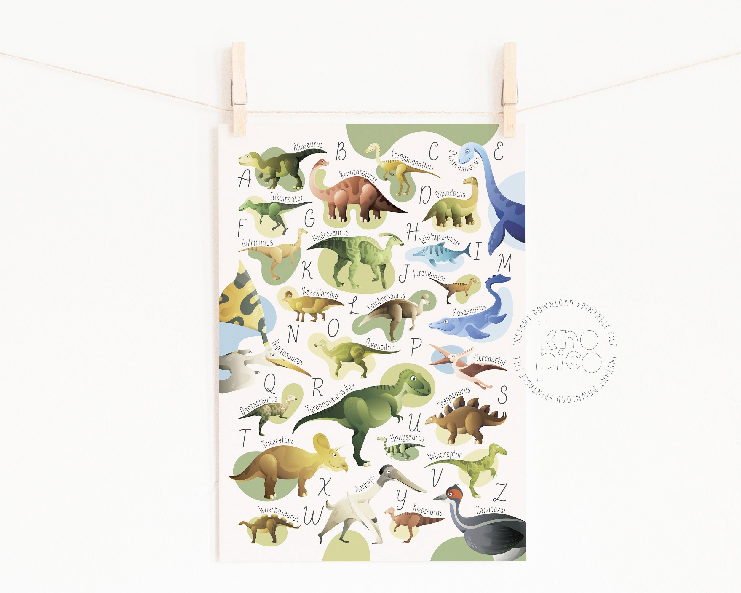Jurassic World of Early Learning – Dinosaur Flashcards and ABC Poster ...