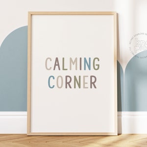 Calming Corner Poster: Learning Emotional Print for Kids | All Feelings ...