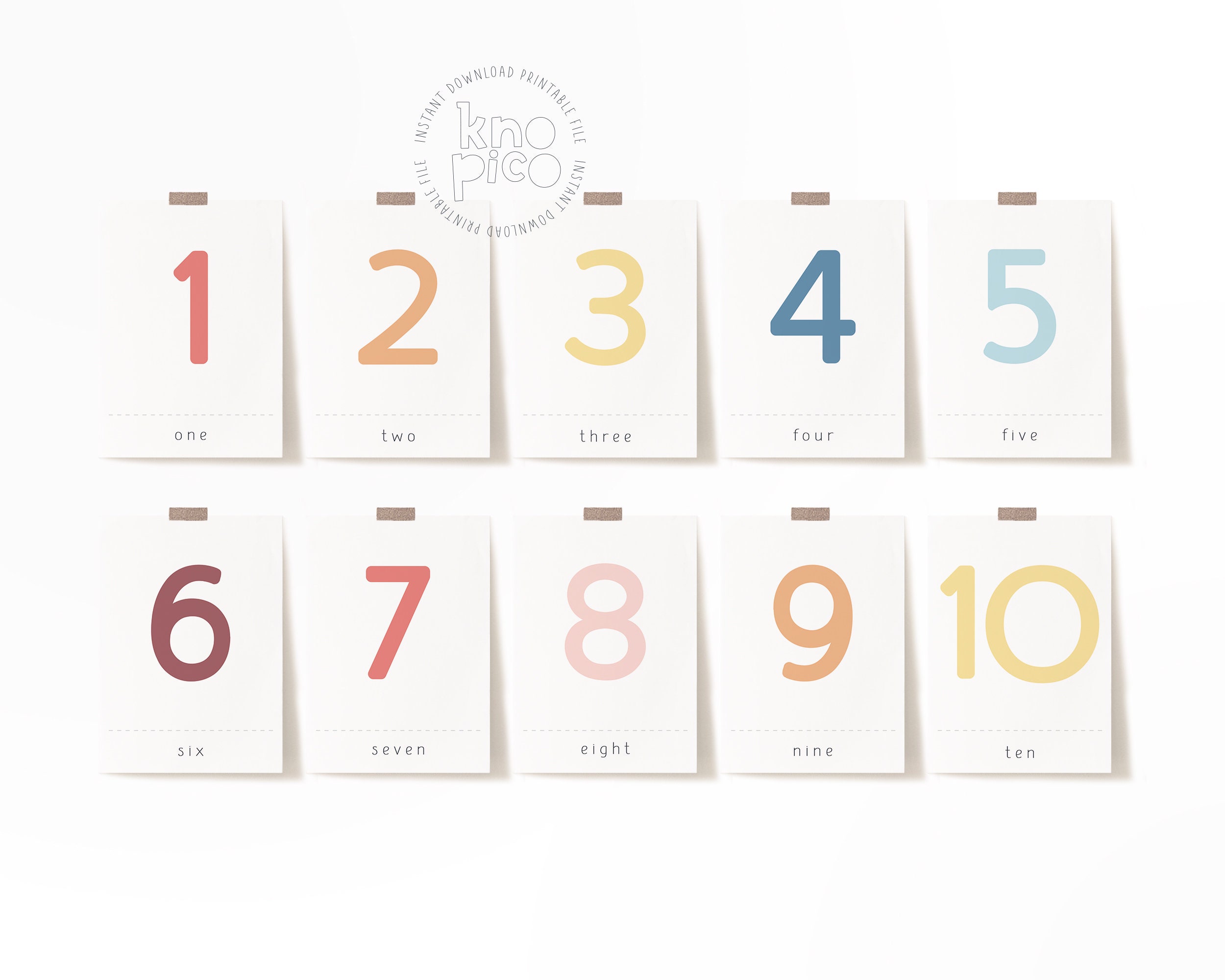 Transforming Counting Into an Adventure With Set of Numbers Flashcards ...