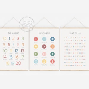 Explore Numbers to 100 & Math Symbols With a Complete Numeracy Set of 3 ...