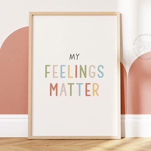 My Feelings Matter: Colorful Learning Poster | Emotional Education and ...