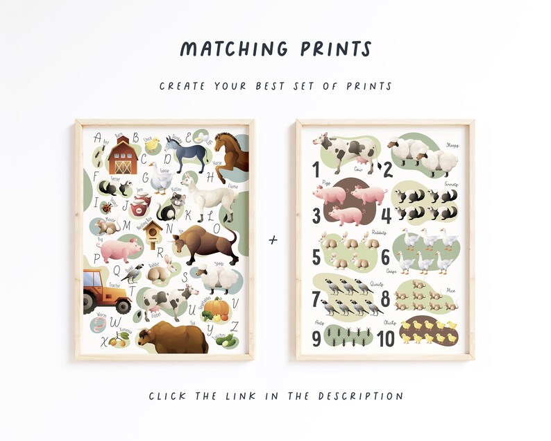 Flashcards for Learning Numbers to 10 With Domestic Animals: Farmyard ...