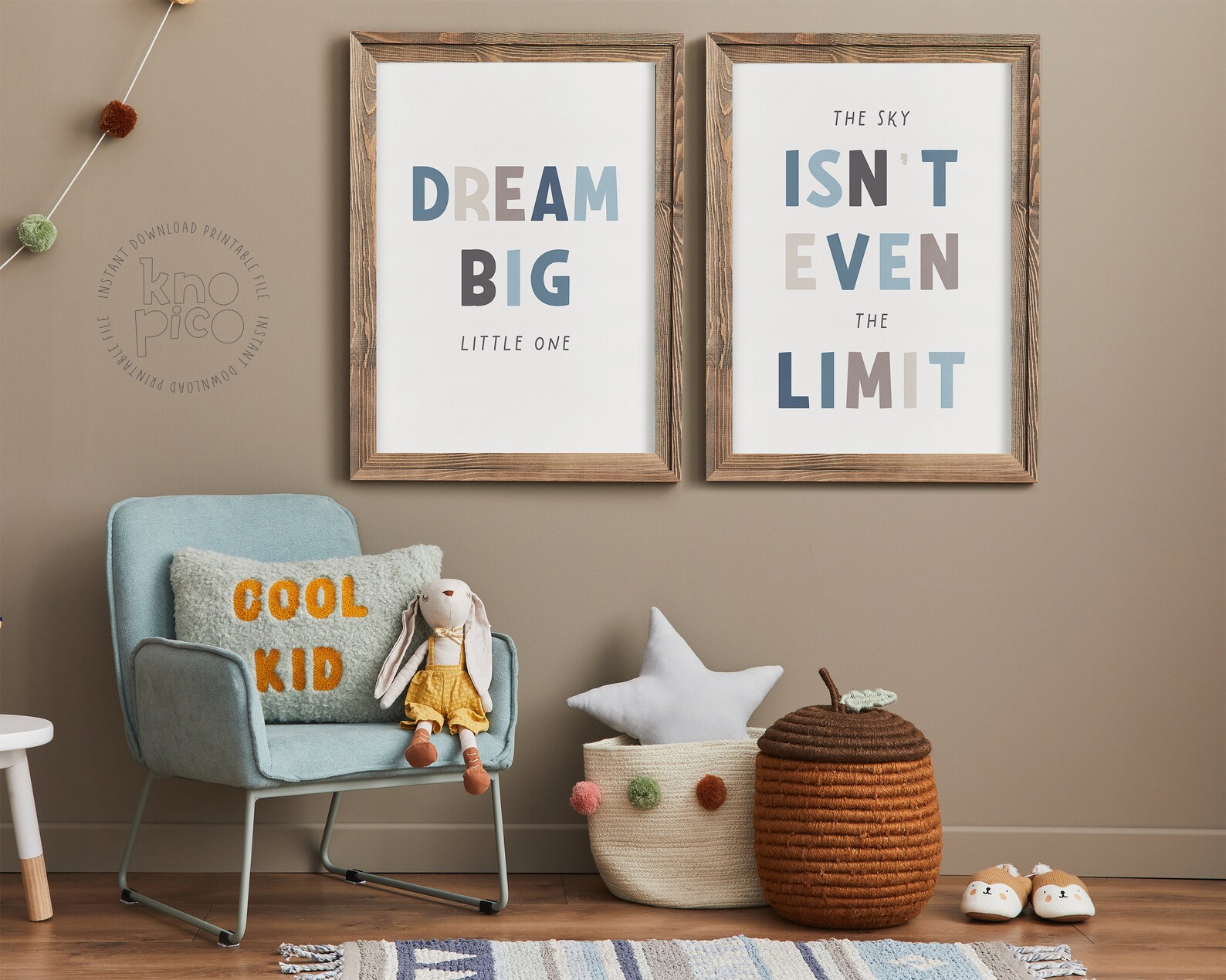 Set of Two Posters for Space-themed Nursery and Toddler's Bedroom ...