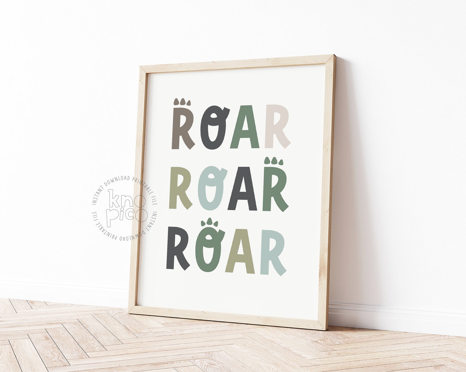 Roar Roar Roar! Adorable Dinosaur Poster Print | Perfect Decorations ...