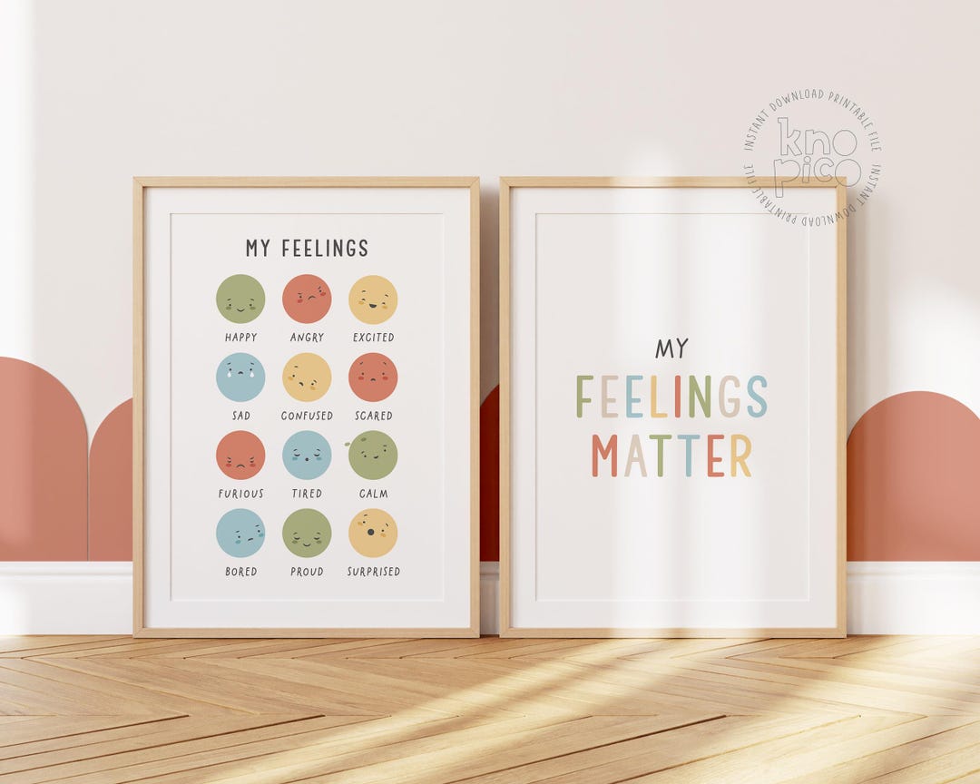 My Feelings Matter: Set of Two Mental Health Posters | Emotional ...