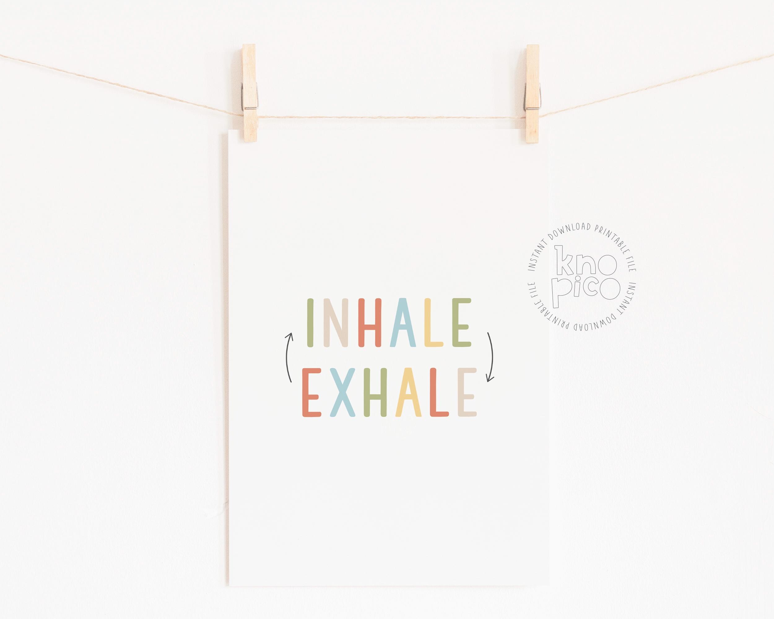 Inhale-exhale Feelings Poster | Learning Emotions for Kids | Digital ...