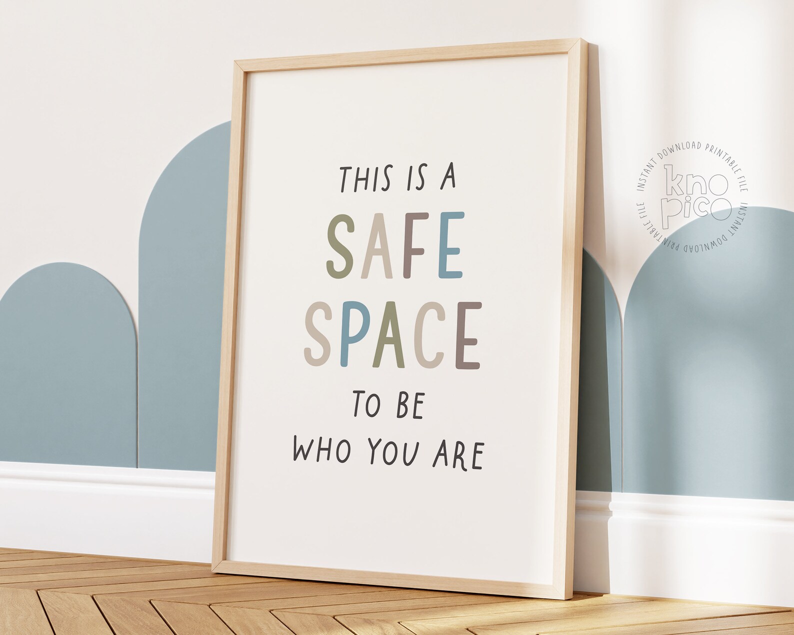 Safe Space Print for Kids | Feelings Poster and Learning Emotions ...