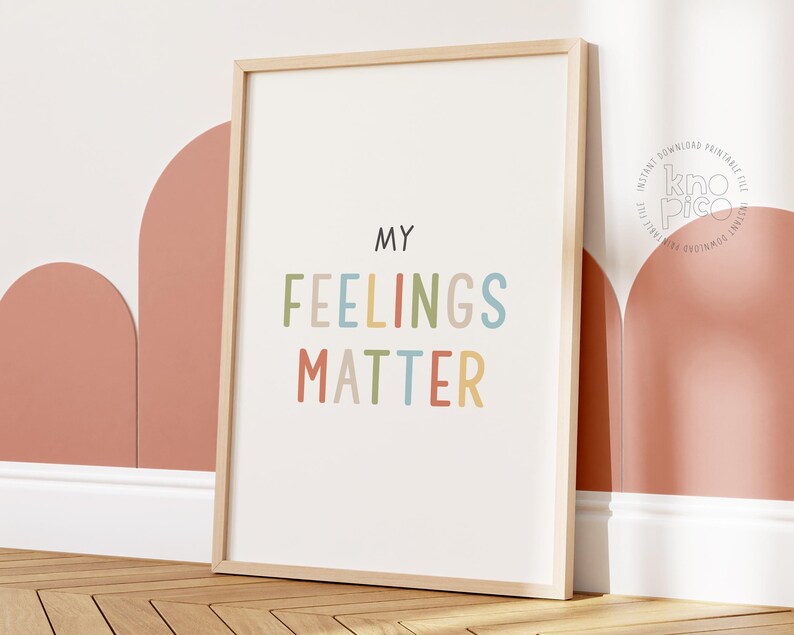 My Feelings Matter: Colorful Learning Poster | Emotional Education and ...