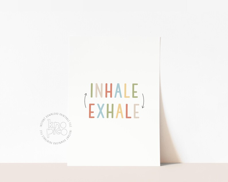Emotional Education Prints for Kids: Calming Corner & Inhale Exhale ...