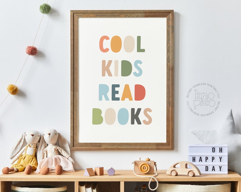 Inspirational Quotes Wall Art for Kids Room: Educational Poster With ...