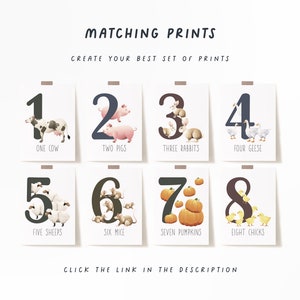 Farm Animal Numbers Poster | Homeschool Math Activities | Preschool ...