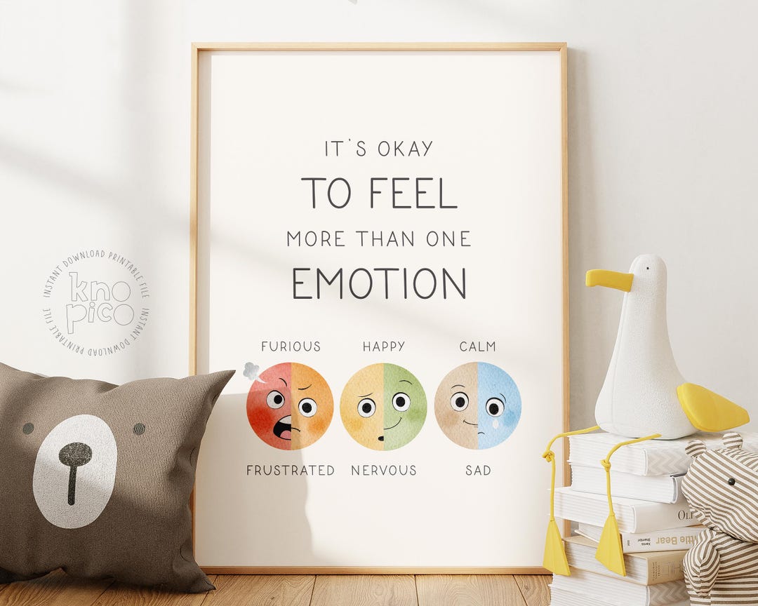 Feeling Poster for Kids: Mixed Emotions Are Okay | Emotional Regulation ...