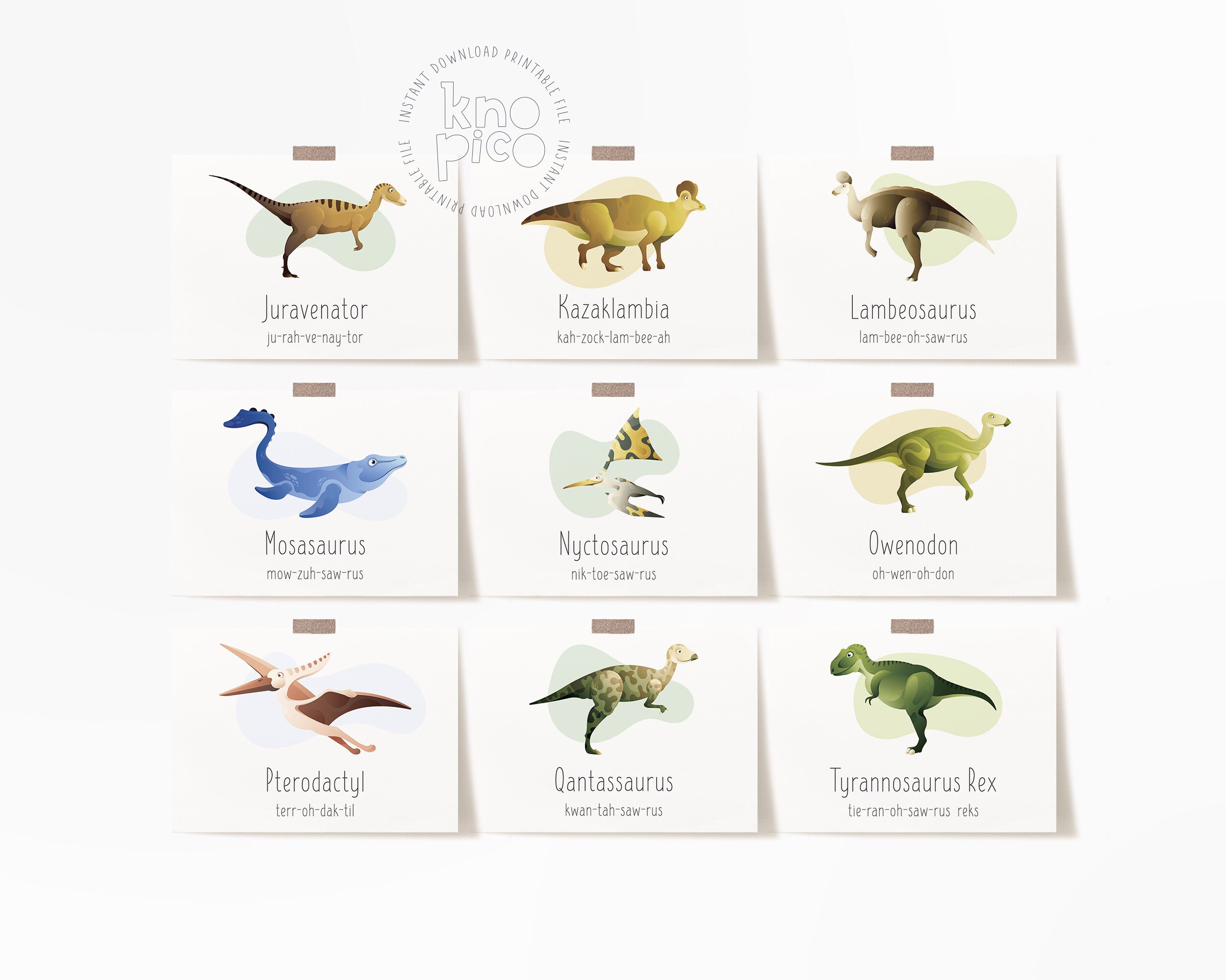 Jurassic World of Early Learning – Dinosaur Flashcards and ABC Poster ...