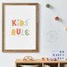 Kids Rule! Colorful Printable Poster | Rainbow Affirmations for ...