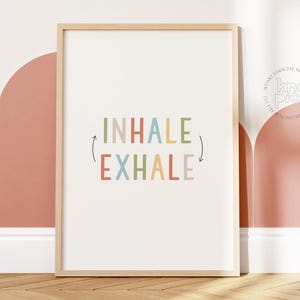 Inhale-exhale Feelings Poster | Learning Emotions for Kids | Digital ...