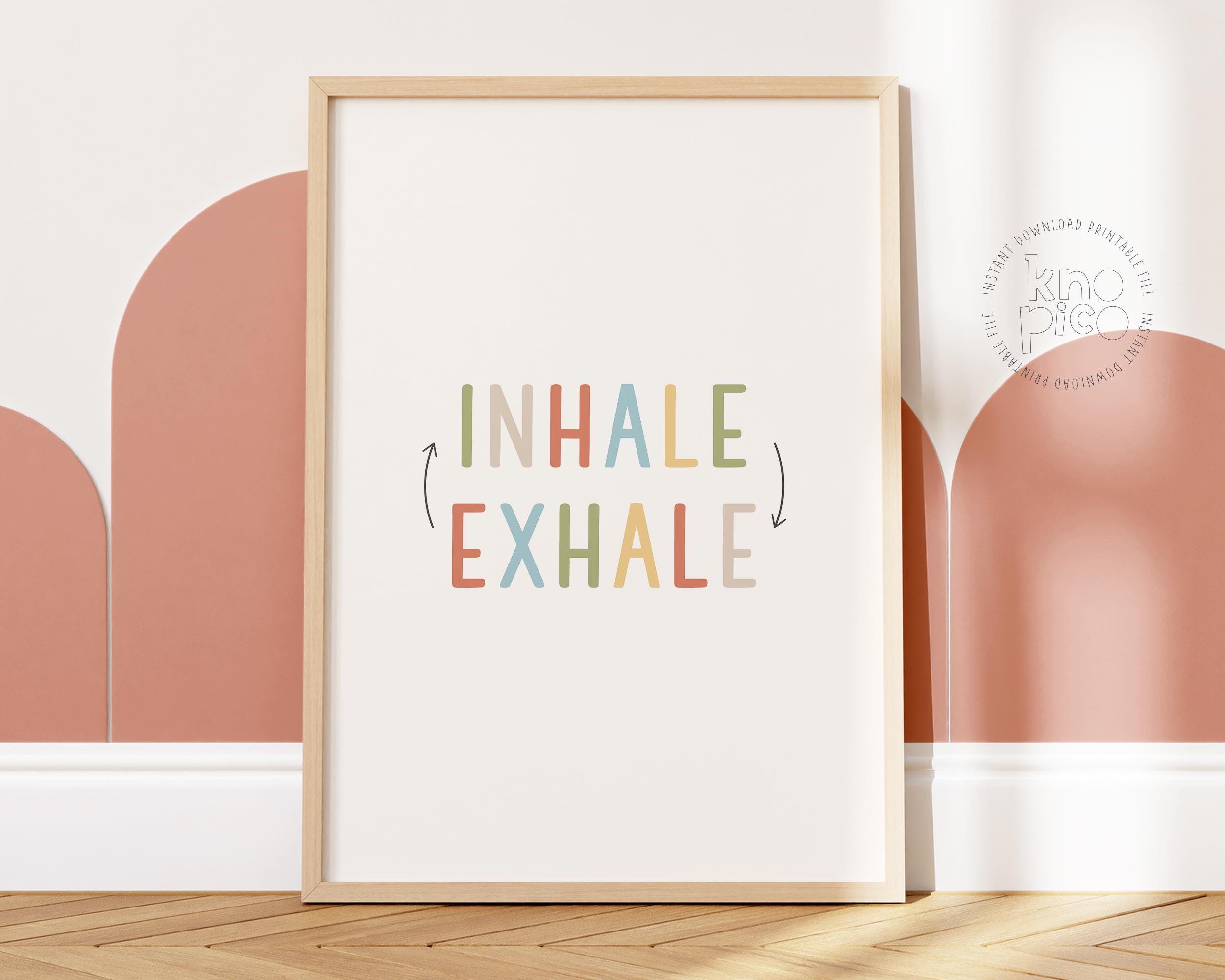 Inhale-exhale Feelings Poster | Learning Emotions for Kids | Digital ...
