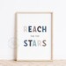 Reach for the Stars Inspirational Space-themed Toddler Room Poster ...